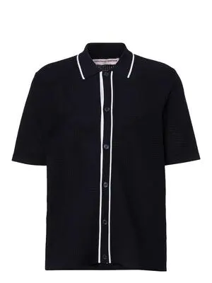 ORLEBAR BROWN Roddy Waffle-knit Bowling Shirt