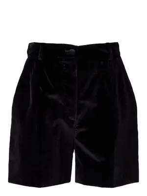 Dolce & Gabbana Cotton And Silk-blend Shorts - Black