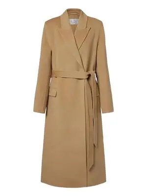 Acne Studios Wool And Cashmere Wrap Coat - Beige