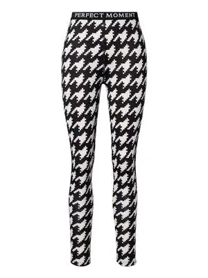 Perfect Moment Houndstooth Leggings - Black