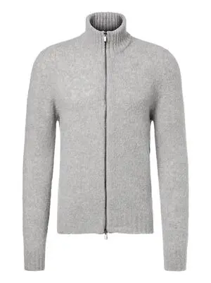 Thom Sweeney Wool And Cashmere-blend Cardigan - Grey