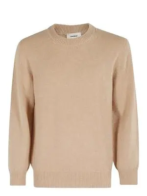 A PAPER KID Knitted Crew Neck - Brown