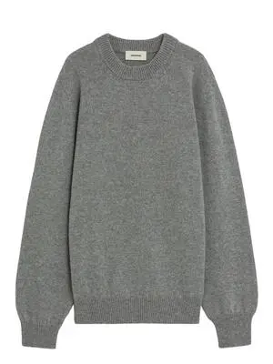 A PAPER KID Knitted Crew Neck - Grey