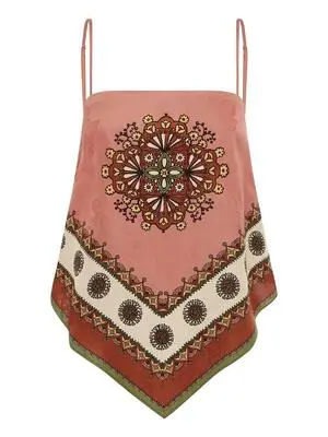 ALEMAIS Floral Print Top Pink/neutrals