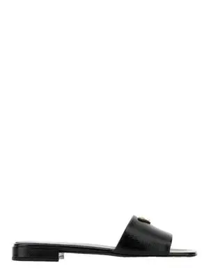 Prada Leather Slippers - Black