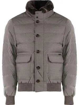 MOORER Fantoni Techno Fabric Down Jacket - Beige