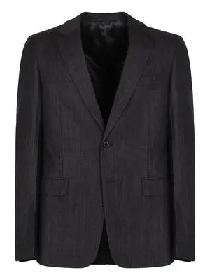 Prada Single-breasted Wool And Cashmere Coat - Grey