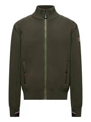 Moncler Zipped Down Cardigan - Green