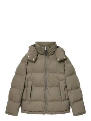ALLSAINTS Ramskull Marlo Puffer Jacket - Brown