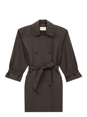 SAINT LAURENT Midi Trench Coat