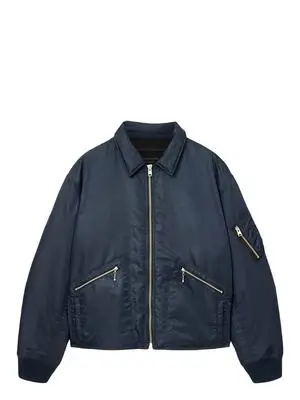 ALLSAINTS Fallon Bomber Jacket Blue