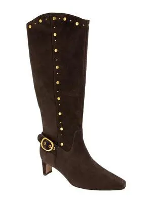 Splendid Studded Suede Boots - Spice