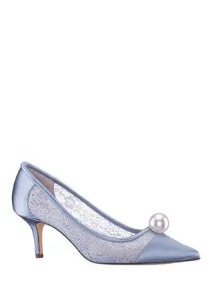 Nina Bence Pointed Toe Pumps - Icy Blue