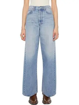 MOTHER Pipe Dream High-waist Wide-leg Jeans - Leap At The Chance