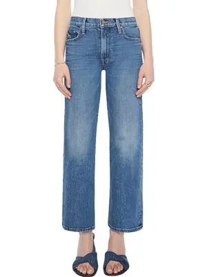MOTHER The Rambler Ankle Wide Leg Jeans - Tambourine Man