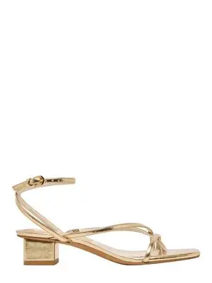 DOLCEVITA Karlos Block Heel Sandals - Gold Metallic Stella