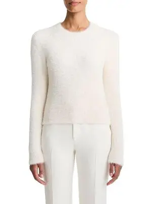 Vince Eyelash Crewneck Sweater - Chiffon