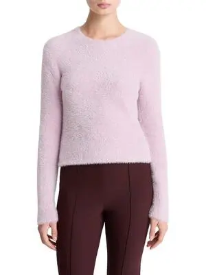 Vince Eyelash Crewneck Sweater - Iris Quartz