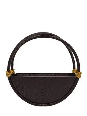 CONTESSA MILLS World Bag Grand Italian Leather Handbag - Black