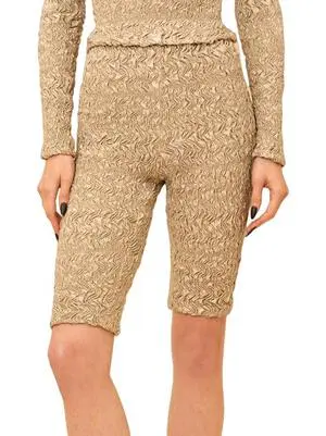 CONTESSA MILLS Blair Fitted Long Shorts Dark Champagne