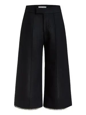 CONTESSA MILLS Salem Wide-leg Wool Trouser - Black