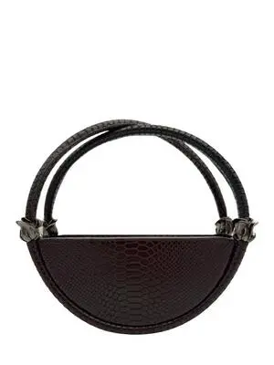 CONTESSA MILLS World Bag Petite Italian Leather Handbag - Black