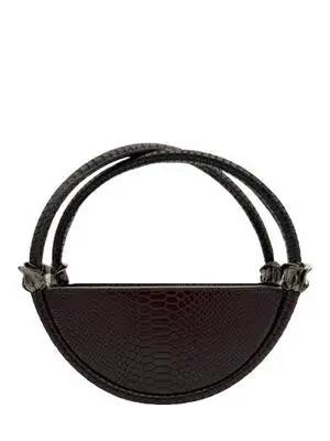 CONTESSA MILLS World Bag Petite Italian Leather Handbag - Black