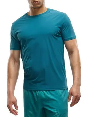 PELOTON Interlock Short Sleeve Run Tee Dark Teal