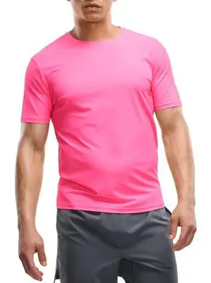 PELOTON Interlock Short Sleeve Run Tee Hot Pink