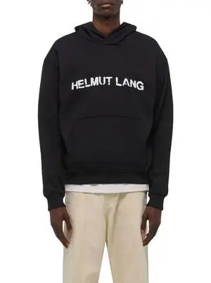 Helmut Lang Stencil Logo Graphic Hoodie - Black