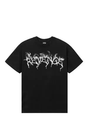 REVENGE Smoke Lightning Logo Tee - Black