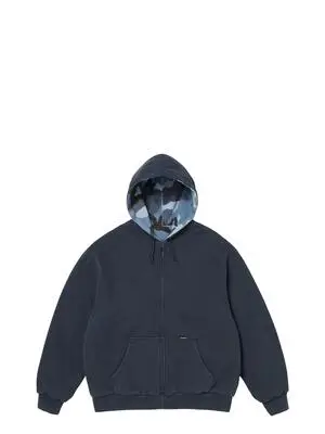 Supreme Reversible Work Zip Up Hooded Sweatshirt - Blue