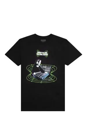 PLEASURES Synth Graphic T-shirt - Black