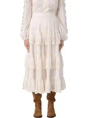 Zimmermann Tiered Skirt - Ivory