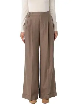 Ralph Lauren Wide-leg Trousers - Dove Grey