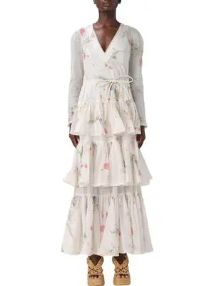 Zimmermann Printed Dress - White