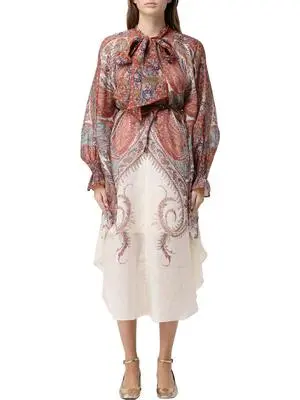 Zimmermann Printed Dress - Brown