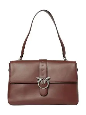 Pinko Leather Shoulder Bag - Red