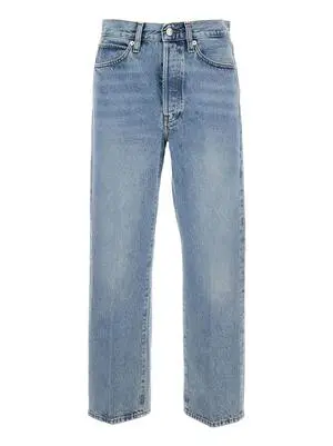 FRAME Straight Leg Jeans - Gnawed Blue