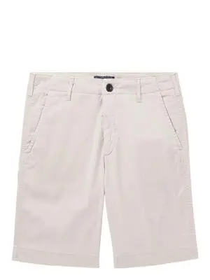 Vilebrequin Ponche Straight-leg Lyocell-blend Gabardine Shorts - Neutrals