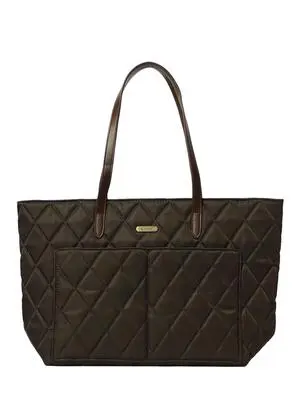 Barbour Quilted Tote Bag - Green