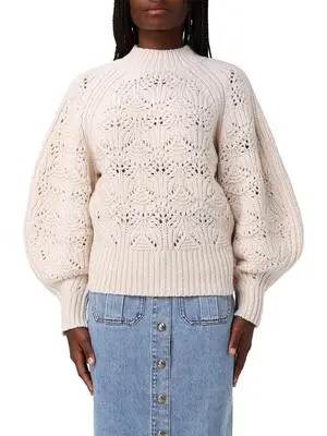 Zimmermann Zimmermann Embroidered Knit Sweater Beige