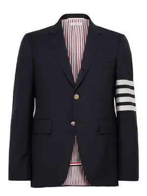 Thom Browne Slim-fit Striped Wool Blazer - Blue