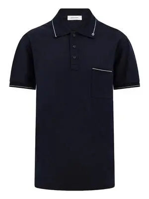 FERRAGAMO Cotton Piqué Polo - Blue