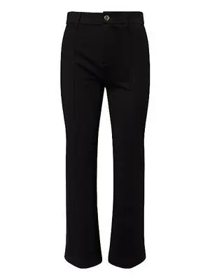 Paige Nixie Straight-leg Stretch-woven Trousers - Black