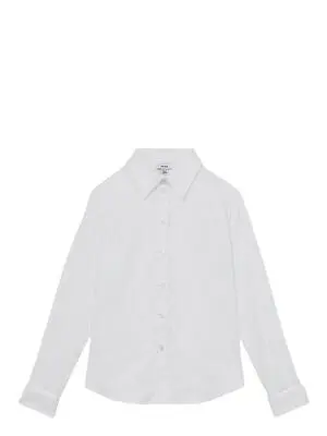 REISS Lottie Long-sleeve Cotton Shirt - Ivory