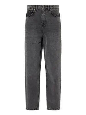 LES DEUX Roi Washed Wide-leg Denim Jeans - Grey Wash