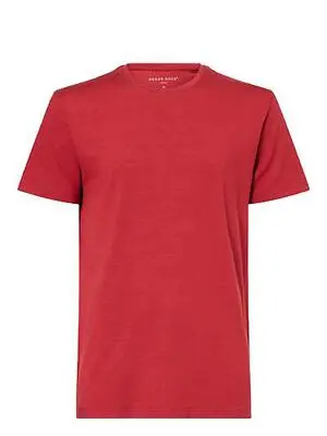 Derek Rose Basel Micro Crewneck Stretch-modal T-shirt Xxl - Red