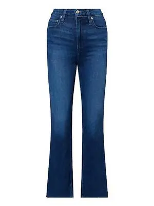 Paige Claudine Flared Stretch-denim Blend Jeans - Sail Away