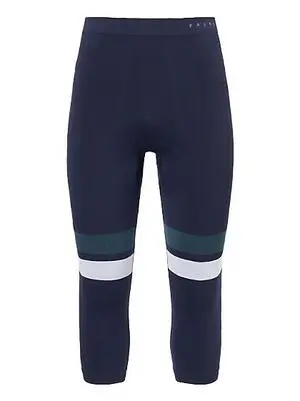 Falke 3/4 Striped Sports Tights - Space Blue